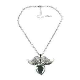 Damen Kette mit Anh&auml;nger "Engel", silber, Basic, Collezione Alessandro, Metall, Halsketten, mit echten Glassteinen