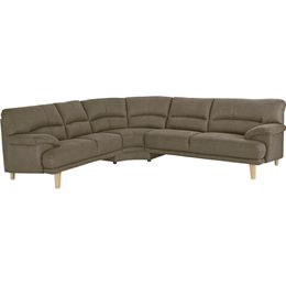 Polsterecke Trendmanufaktur, B:280cm H:87cm T:240cm, braun, Sofas, "Cecilia, italienisches Designsprache, modern und komfortabel, L-Form", toller