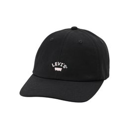 Levi's LEVI'S Damen Baseball Cap "LAZY GIRL LOGO CAP", schwarz, unifarben, Baumwolle, Caps, mit Markenlogo Stickerei