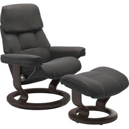 Relaxsessel stressless, B:74cm H:97cm T:74cm, grau, Leder PALOMA: Paloma ist ein durchgef&auml;rbtes Semianilin-M&ouml;belleder mit nat&uuml;rlicher Narbung. Es