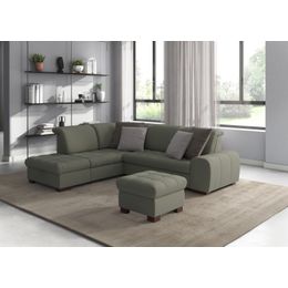 Sit & More Sofakissen SIT & MORE, B:45cm H:45cm T:20cm, beige, Polsterauflagen, "Luxor", 2-teiliges Kissenset in Samtoptik