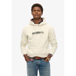 Superdry Herren Kapuzensweatshirt "UTILITY SPORT HOOD", wei&szlig;, Gr. XXXL, bedruckt, angeraute Sweatware, Obermaterial: 80% Baumwolle, 20% Polyester,