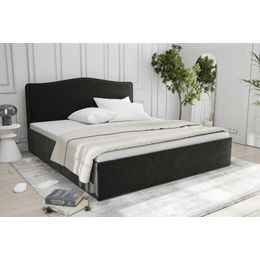 Polsterbett, L:210cm, grau, Westfalia Schlafkomfort, Bezug 100% Polyester, Polsterung: Polsterwatte, Material Gestell: gepolsterter Holzwerkstoff,