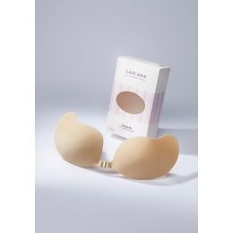 Lascana Damen Klebe-BH, braun, Microtouch, Obermaterial: 87% Polyamid, 13% Elasthan, Basic, BHs, ohne B&uuml;gel mit Silikon und praktischem