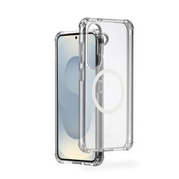 Hama Smartphone-H&uuml;lle "Handyh&uuml;lle magnetisch f&uuml;r Galaxy S25 (f&uuml;r Qi2, D3O, durchsichtig)", Samsung Galaxy S25, transparent, H&uuml;llen, Wireless-Charging