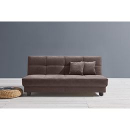 ell+ell Schlafsofa ELL + ELL, B:185cm H:90cm T:100cm, braun, 100% Polyester, Jugendzimmer, Sofas, "Tilda", Breite 185 cm, inkl. 2 Zierkissen