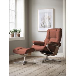 stressless "Mayfair" Set, Relaxsessel mit Hocker, mit Hocker, mit Cross Base, Gr&ouml;&szlig;e S, M & L, Holzakzent Eiche