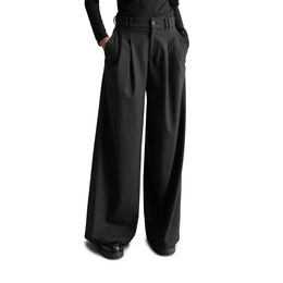 Marc O'Polo Damen Chinohose "mit Viskose-Anteil"medium grau, Gr. S, MARC O'POLO DENIM, unifarben, Obermaterial: 64% Polyester, 34% Viskose, 2% Elasthan, Hosen