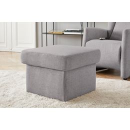 Sit & More Stauraumhocker SIT & MORE, B:60cm H:48cm T:60cm, grau, 100% Polyester, Hocker, "Melissa", klassisches Design, optional in dem mit Wasser zu