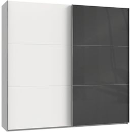 Schwebet&uuml;renschrank wimex, B:250cm H:236cm T:65cm, wei&szlig;, Schr&auml;nke, "Level by fresh to go", mit jeweils einer Glast&uuml;r