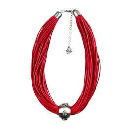 Allg&auml;u Rebell ALLG&Auml;U REBELL Damen Kette mit Anh&auml;nger "Betti", rot, Basic, Metall, Halsketten, mit kleinen Edelwei&szlig; verziert