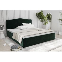 Polsterbett, L:210cm, gr&uuml;n, Westfalia Schlafkomfort, Bezug 100% Polyester, Polsterung: Polsterwatte, Material Gestell: gepolsterter Holzwerkstoff,