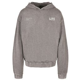 Merchcode Sweatshirt 'Life' Herren Gr&ouml;&szlig;e L stone / wei&szlig;