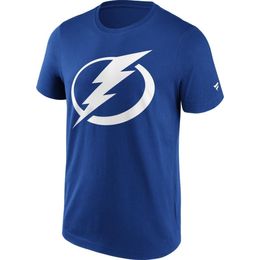Fanatics Damen T-Shirt "Fanatics T-Shirt Tampa Bay Lightning Primary Logo Graphic", blau, Gr. S, 100% Baumwolle, Shirts