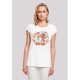 F4NT4STIC Damen T-Shirt "Let It Snow Weihnachten Gingerbread", wei&szlig;, Gr. XXL, Obermaterial: 100% Baumwolle, Shirts, Premium Qualit&auml;t,