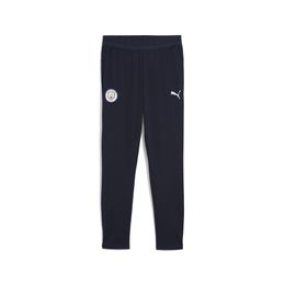 Puma M&auml;dchen Sporthose "Manchester City Trainingshose Jugendliche", blau, Gr. 152, Obermaterial: 100% Polyester; Besatz: 88% Polyester, 12% Elasthan,