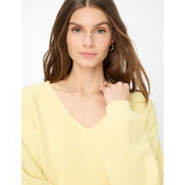 Brax Damen Strickpullover "Style LANA", gelb, Gr. 38, Strick, 100% Baumwolle, Pullover