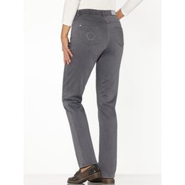 Damen 5-Pocket-Jeans, blau, Gr. 42, CREATION L PREMIUM, unifarben, 57% Baumwolle, 33% Modal, 8% Elastomultiester, 2% Elasthan, Jeans
