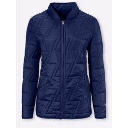 Classic Basics Damen Steppjacke, blau, Gr. 44, unifarben, 100% Polyester, Futter:100% Polyester, Wattierung:100% Polyester, Jacken