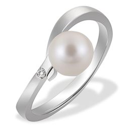 Goldmaid Damen Goldring, 54, Wei&szlig;gold 375, silber, Wei&szlig;gold 375, Fingerringe