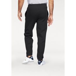 Herren Sweathose, schwarz, Gr. S, Fruit of the Loom, unifarben, angeraute Sweatware, Obermaterial: 80% Baumwolle, 20% Polyester, Hosen, Open Leg