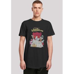 F4NT4STIC Herren T-Shirt "Alice In Wonderland Retro Poster'", schwarz, Gr. XS, Obermaterial: 100% Baumwolle, Shirts, Print