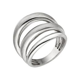 Jobo Damen Fingerring, 52, Silber 925 (Sterlingsilber), silber, Silber 925 (Sterlingsilber), Fingerringe, mehrreihig 925 Silber