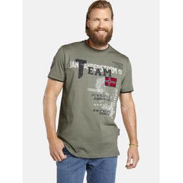 Jan Vanderstorm Herren T-Shirt "T-Shirt S&Ouml;LVE", gr&uuml;n, Gr. L, Obermaterial: 100% Baumwolle CO., Shirts