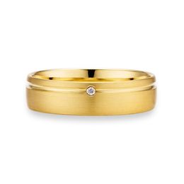 Phoenix PH&Ouml;NIX Damen Trauring "Schmuck Partnerring Ehering Verlobungsring Freundschaftsring", 53, 0,01 SI = kleine Einschl&uuml;sse mit Brillant, Silber 925