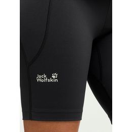 Jack Wolfskin Damen Funktionsshorts "WILDSTRIDE SHORT TIGHTS W", schwarz, Gr. S, Obermaterial: 73% POLYAMID, 27% ELASTHAN, Hosen