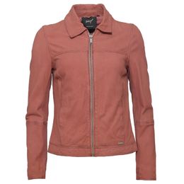 Maze Damen Lederjacke "4202117", rosa, Gr. XL, Obermaterial: 100% Lammleder; Futter: 100% Baumwolle; &Auml;rmelfutter: 100% Polyester, Jacken
