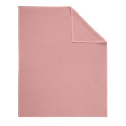 Wohndecke Biederlack, B:220cm L:240cm, rosa, 100% Baumwolle, Wohndecken