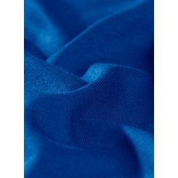 TRIGEMA Damen Rollkragenshirt "TRIGEMA Langarm Ski- und Sport-Rollkragenpullover", blau, Basic, Gr. S, Feinripp, 100% Baumwolle (Bio-Baumwolle kbA),