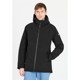 WEATHER REPORT Herren Outdoorjacke "Brennt", schwarz, Gr. XXXL, unifarben, 90% Polyester, 10% Elasthan, Jacken, mit wasserabweisender Membran