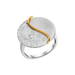 Vivance Damen Fingerring "925/- Sterlingsilber rhodiniert teils vergoldet", 054 (17,2), Silber 925 (Sterlingsilber), bunt, Silber 925