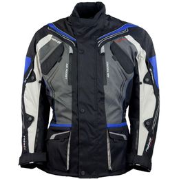 Roleff Motorradjacke "Turin", S, blau, Jacken, mit Sicherheitsstreifen