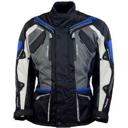 Roleff Motorradjacke "Turin", S, blau, Jacken, mit Sicherheitsstreifen