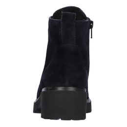 Waldl&auml;ufer WALDL&Auml;UFER Damen Schn&uuml;rboots "H-LUISE", Gr. 5,5, blau, Veloursleder, unifarben, Schuhe, Stiefelette, Blockabsatz, in bequemer Schuhweite G (= weit)