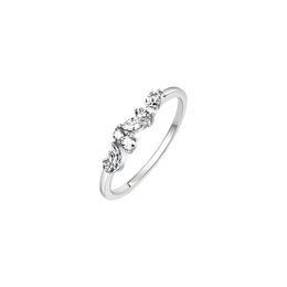 Vivance Damen Fingerring "375 Wei&szlig;gold Zirkonia wei&szlig;", 058 (18,5), Gold, wei&szlig;, Gold, Fingerringe