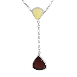 OSTSEE-SCHMUCK Damen Kette mit Anh&auml;nger "- Marissa - Silber 925/000 - Bernstein", 42, Silber 925 (Sterlingsilber), silber, Silber 925