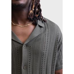 REDEFINED REBEL EST. 2013 REDEFINED REBEL Herren Rundhalspullover "Redefined Rebel Knit RRJon Knit Shirt BOXY FIT", gr&uuml;n, Gr. S, Strick, 100% Baumwolle, Pullover