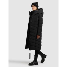 Khujo Damen Steppmantel "FISKA 2IN1 (EINSATZ HERAUSNEHMBAR)"schwarz, Gr. L, unifarben, 100% Polyester, M&auml;ntel