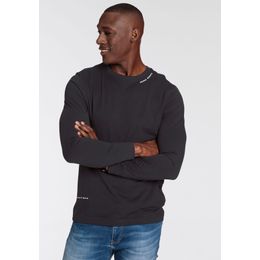 DELMAO Herren Rundhalsshirt, blau, Gr. XXXL, bedruckt, Single Jersey, Obermaterial: 100% Baumwolle, Shirts, schmal geschnitten, mit Print, aus 100%
