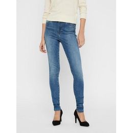 V&eacute;ro Moda VERO MODA Damen Skinny-fit-Jeans "VMSOPHIA HW SKINNY JEANS LT BL NOOS", blau, Gr. XXL, unifarben, Denim/Jeans, Obermaterial: 85% Baumwolle, 13%