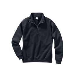 Herren Sweatshirt, schwarz, Gr. 5, Fruit of the Loom, meliert, unifarben, 80% Baumwolle, 20% Polyester, Sweatshirts