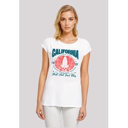 F4NT4STIC Damen T-Shirt "California skull summer vibes", wei&szlig;, Gr. L, Obermaterial: 100% Baumwolle, Shirts, Premium Qualit&auml;t