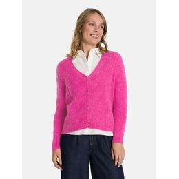 LIEBLINGSST&Uuml;CK Strickjacke LIEBLINGSST&Uuml;CK "HenjaL", Damen, Gr. 46, 838, pink, 52% Alpaka, 13% Wolle, 32% Polyamid, 3% Elasthan, weit, Strickjacken Strickjacke, angenehmer Mix aus Alpakawolle und Wolle