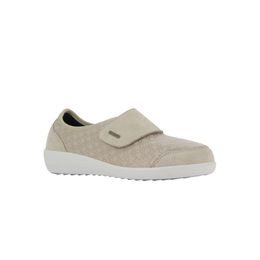 VAROMED Damen Klettschuh, Gr. 7, beige, Veloursleder, Schuhe