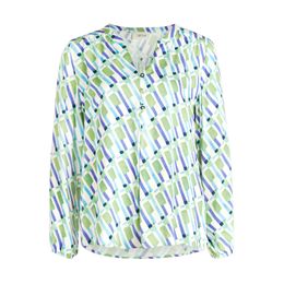 Cartoon Damen Schlupfbluse "Damen mit Kn&ouml;pfen", bunt, Gr. 34, Obermaterial: 100% Viskose, Blusen