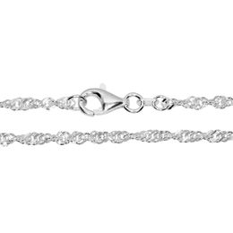 OSTSEE-SCHMUCK Damen Silberkette "- Singapur 2,3 mm - Silber 925/000 -", 50, Silber 925 (Sterlingsilber), silber, Silber 925 (Sterlingsilber),